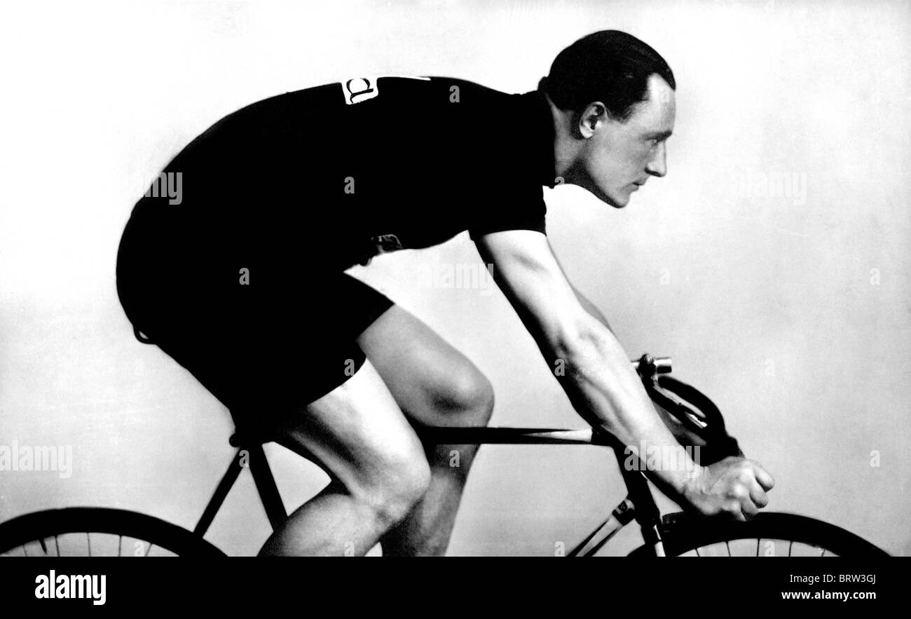 Bicycle racer, historic photograph, around 1926 Stock Photo - Alamy