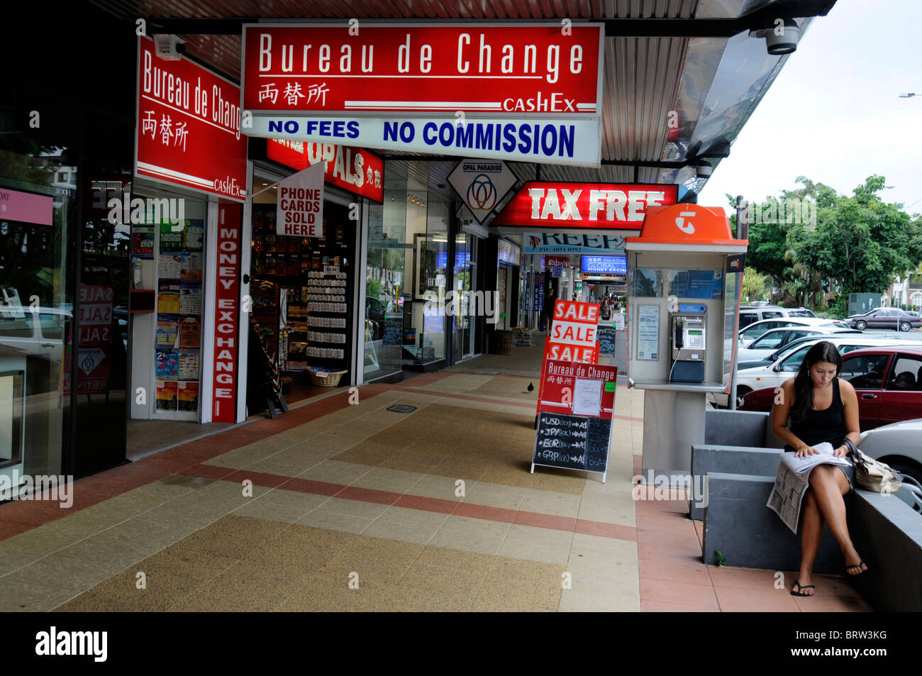 A shopping arcade in the centre of Cairns, Queensland, Australia Stock ...