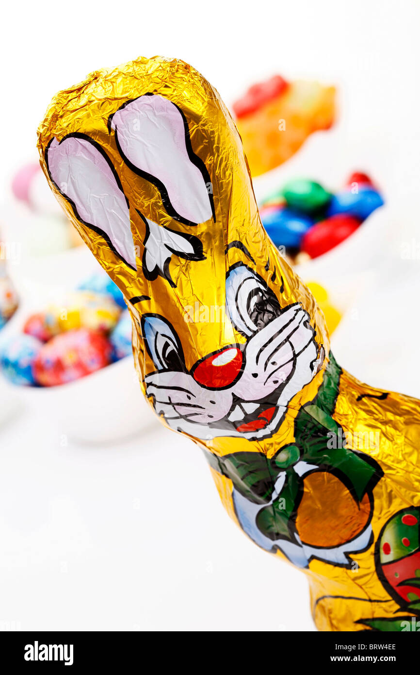 Colourful easter bunny Stock Photo - Alamy