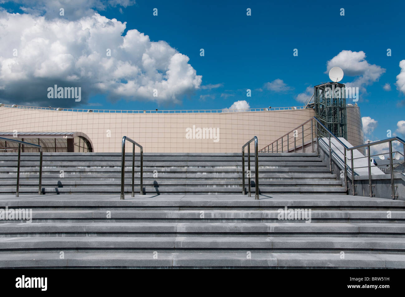 Regular Staircases to the modern building Stock Photo - Alamy