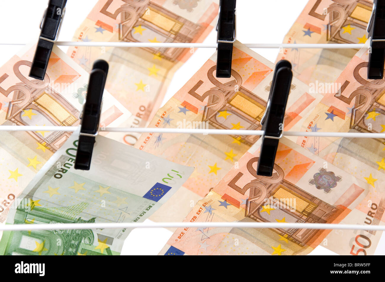 Dry up of Euro money ,against a white background Stock Photo - Alamy