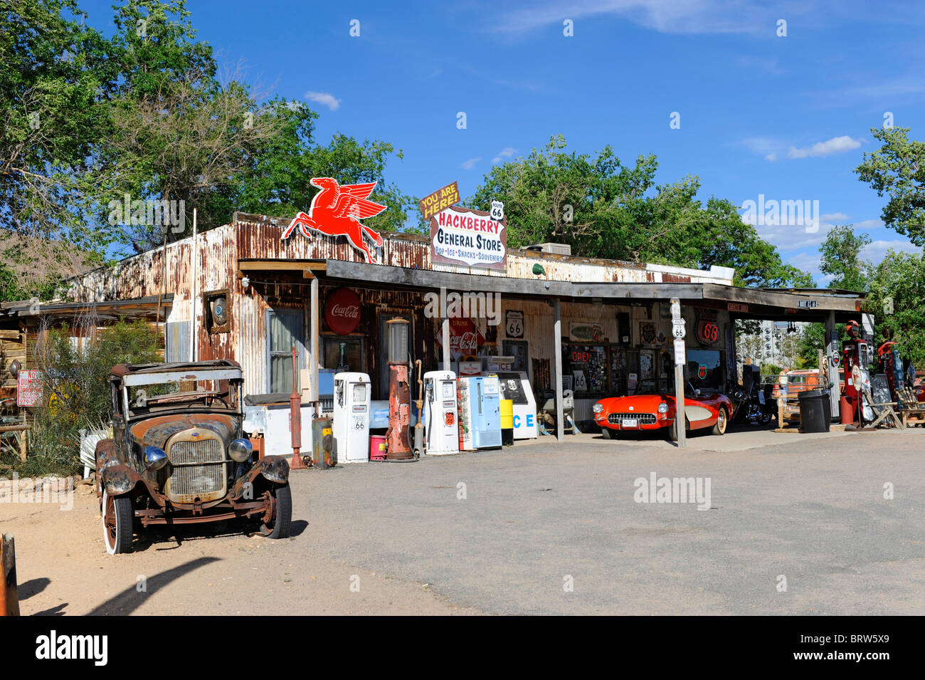 Hackberry General Store Route 66 Arizona Stock Photo - Alamy