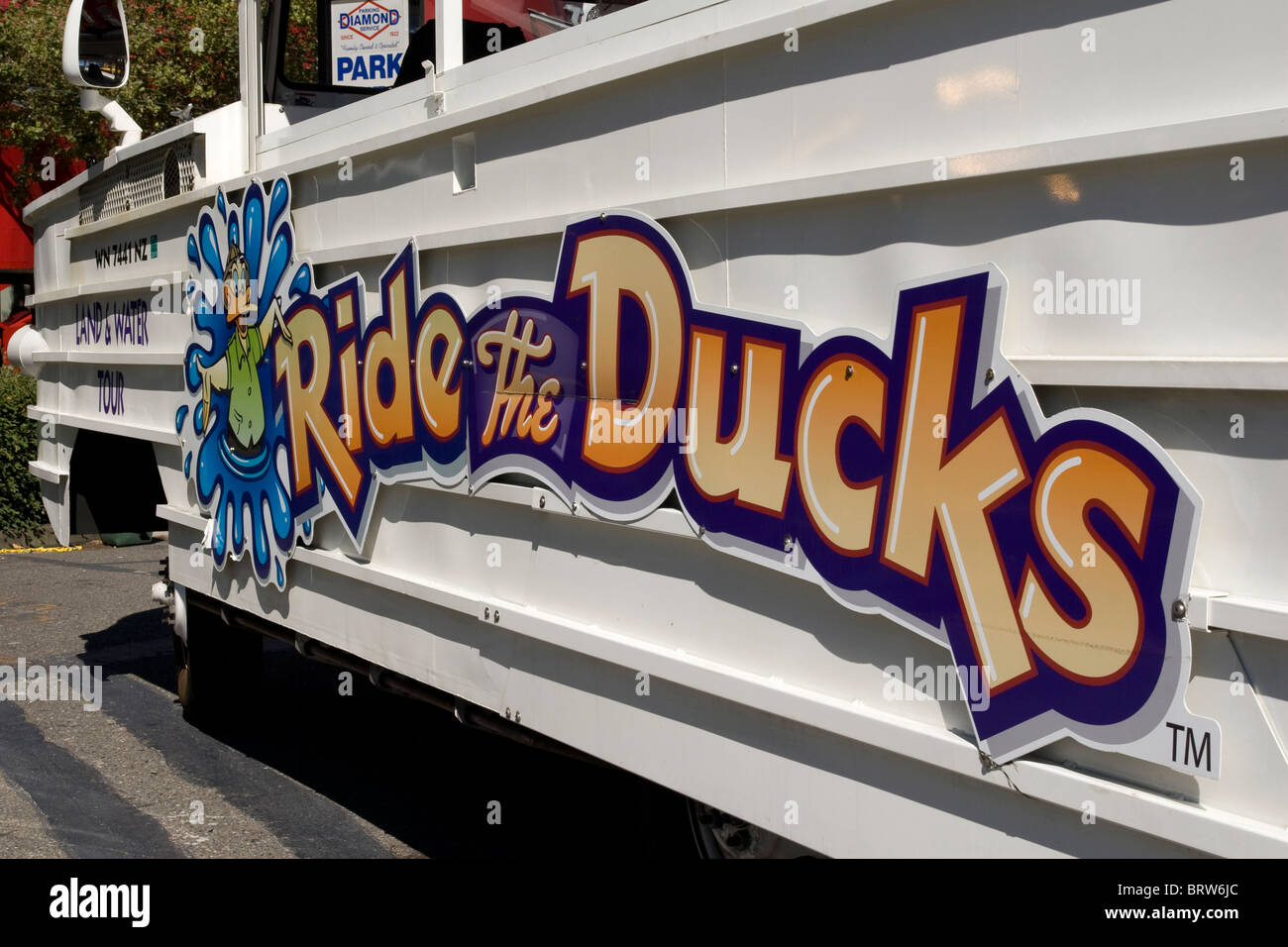 Ride the Ducks DUKW Vehicle at Seattle Washington State USA Stock Photo ...