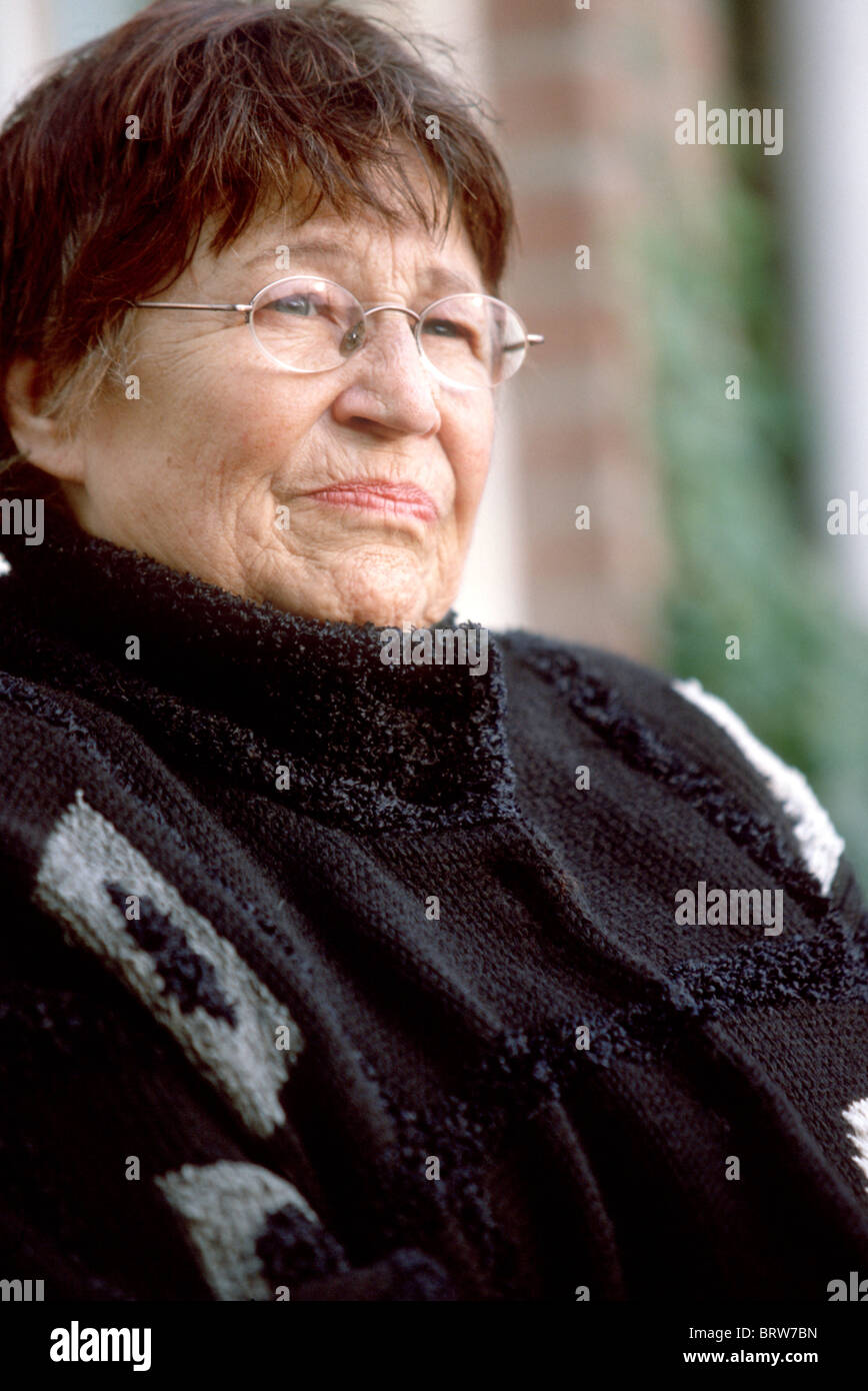 Woman discontented elderly hi-res stock photography and images - Alamy