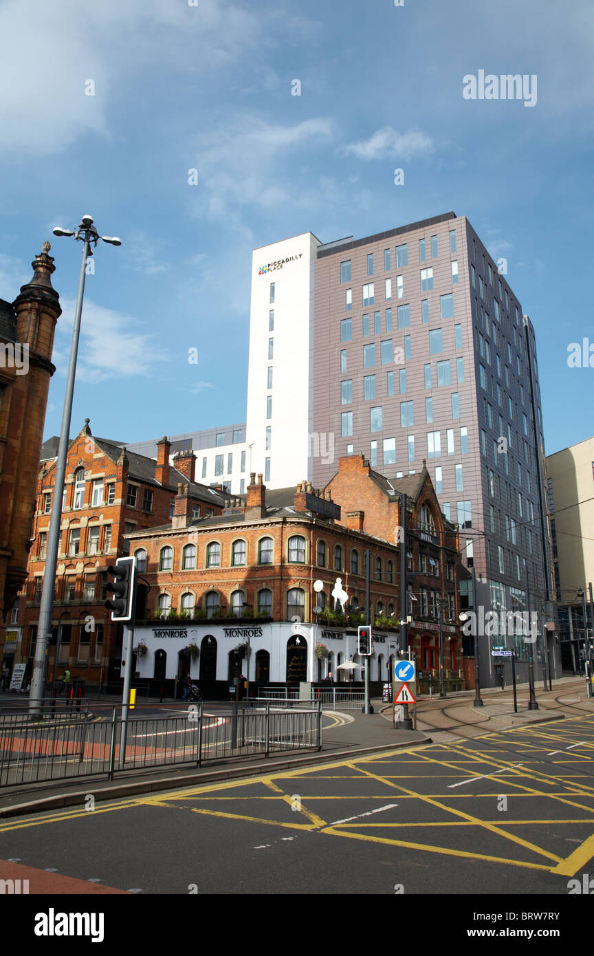 Monroes hotel in Manchester UK Stock Photo - Alamy