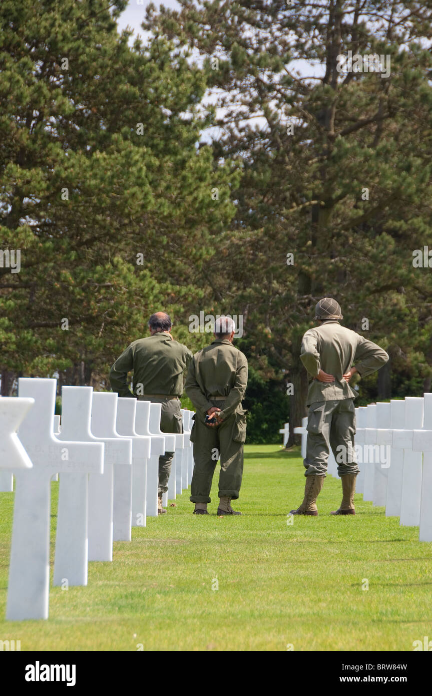Us normandy memorial and cemetery hi-res stock photography and images ...