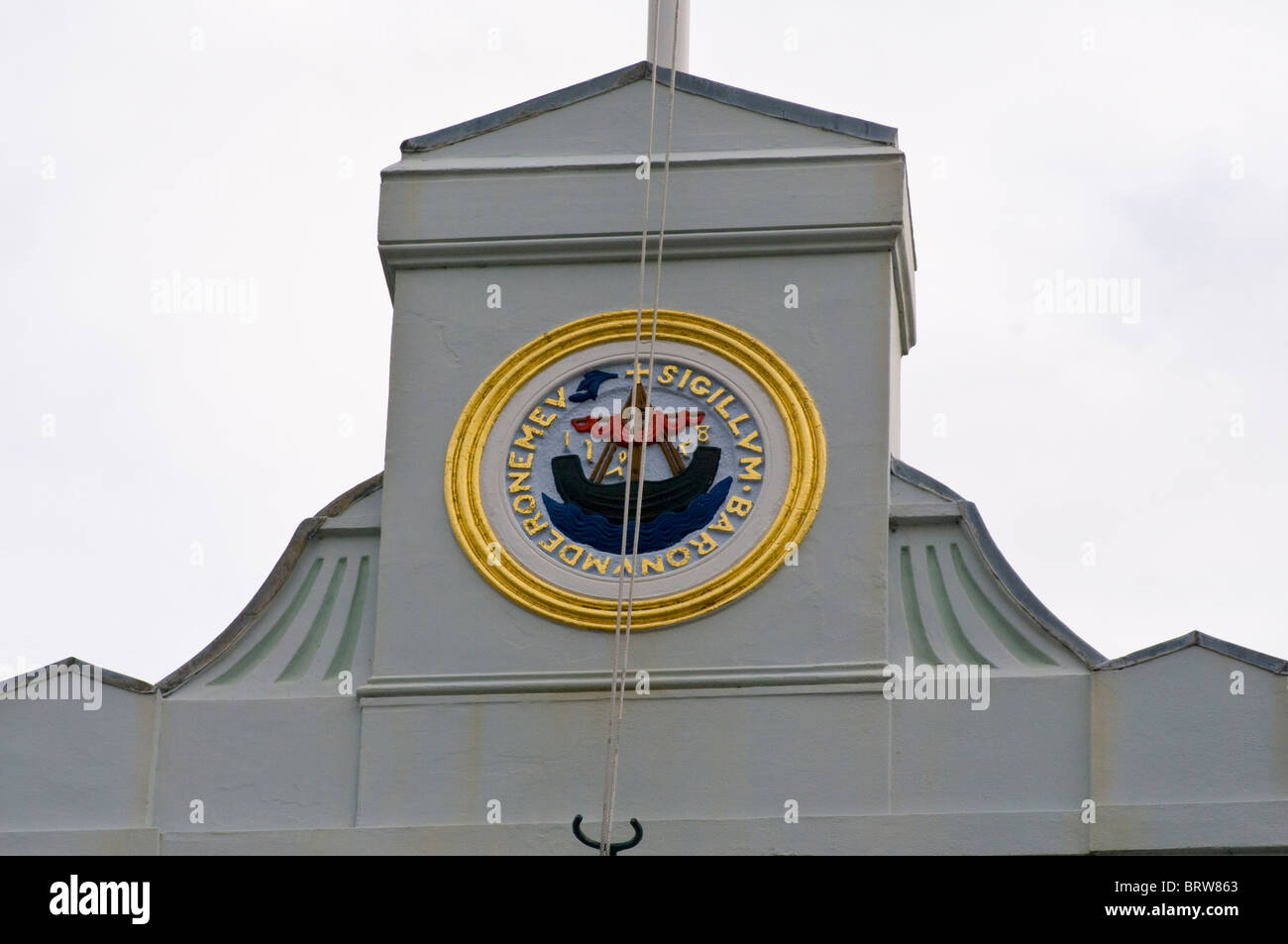 Coat Of Arms Of New Romney Kent England Stock Photo - Alamy