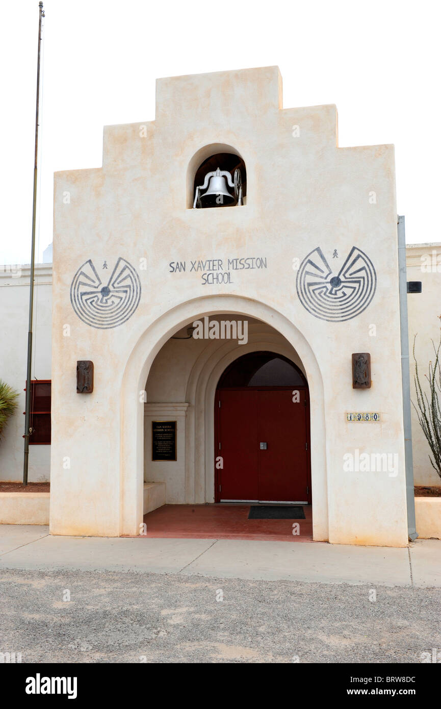 School at Mission San Xavier del Bac Tucson Arizona Stock Photo - Alamy