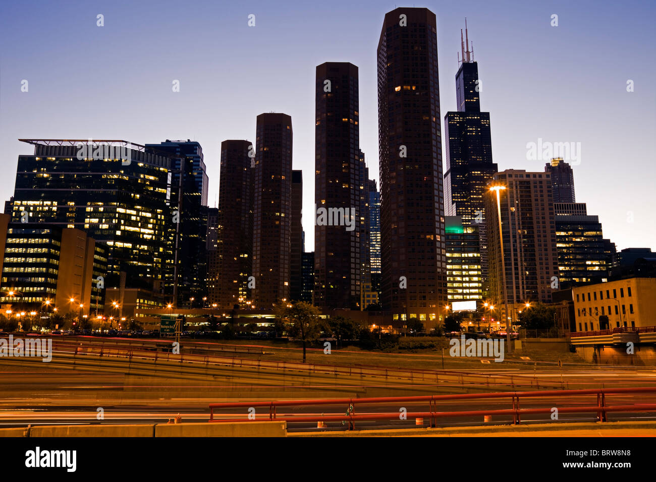 Chicago expressway traffic hi-res stock photography and images - Alamy