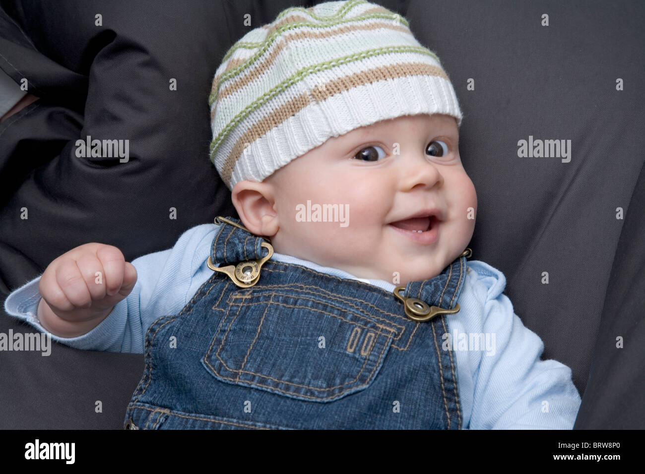 Baby wearing a hat Stock Photo - Alamy