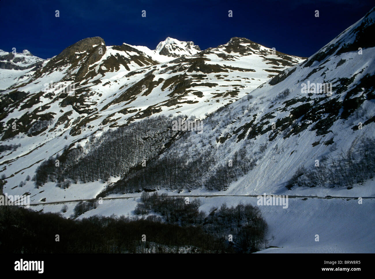 snow-covered mountains, mountain landscape, mountains, landscape ...