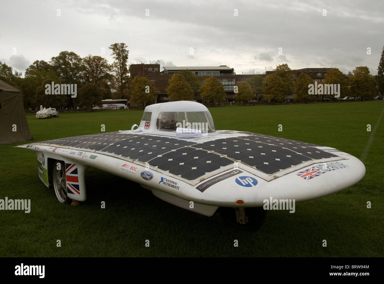 Cambridge University's solar powered racing car Stock Photo - Alamy