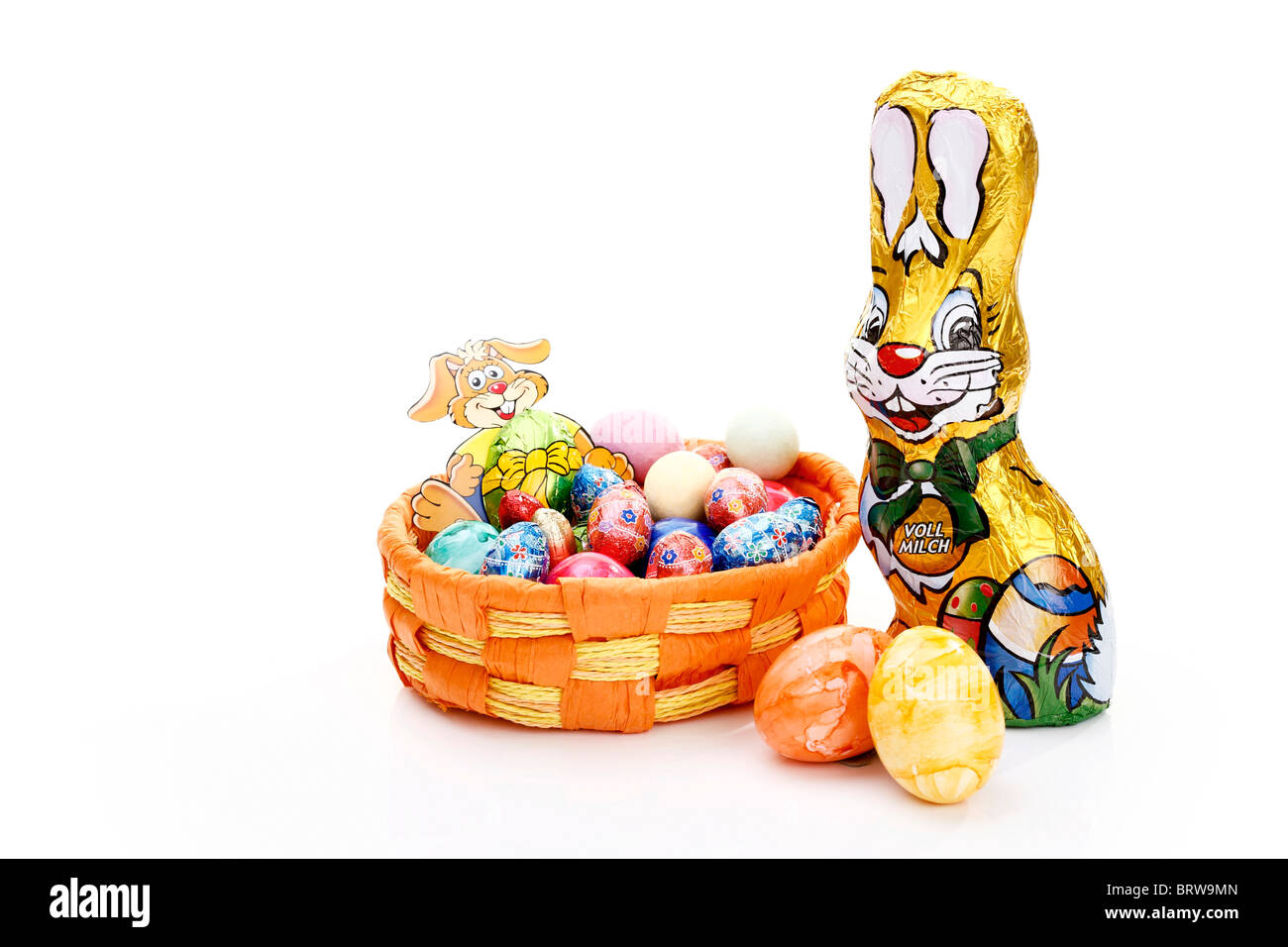 Chocolate easter bunny colorful Cut Out Stock Images & Pictures - Alamy
