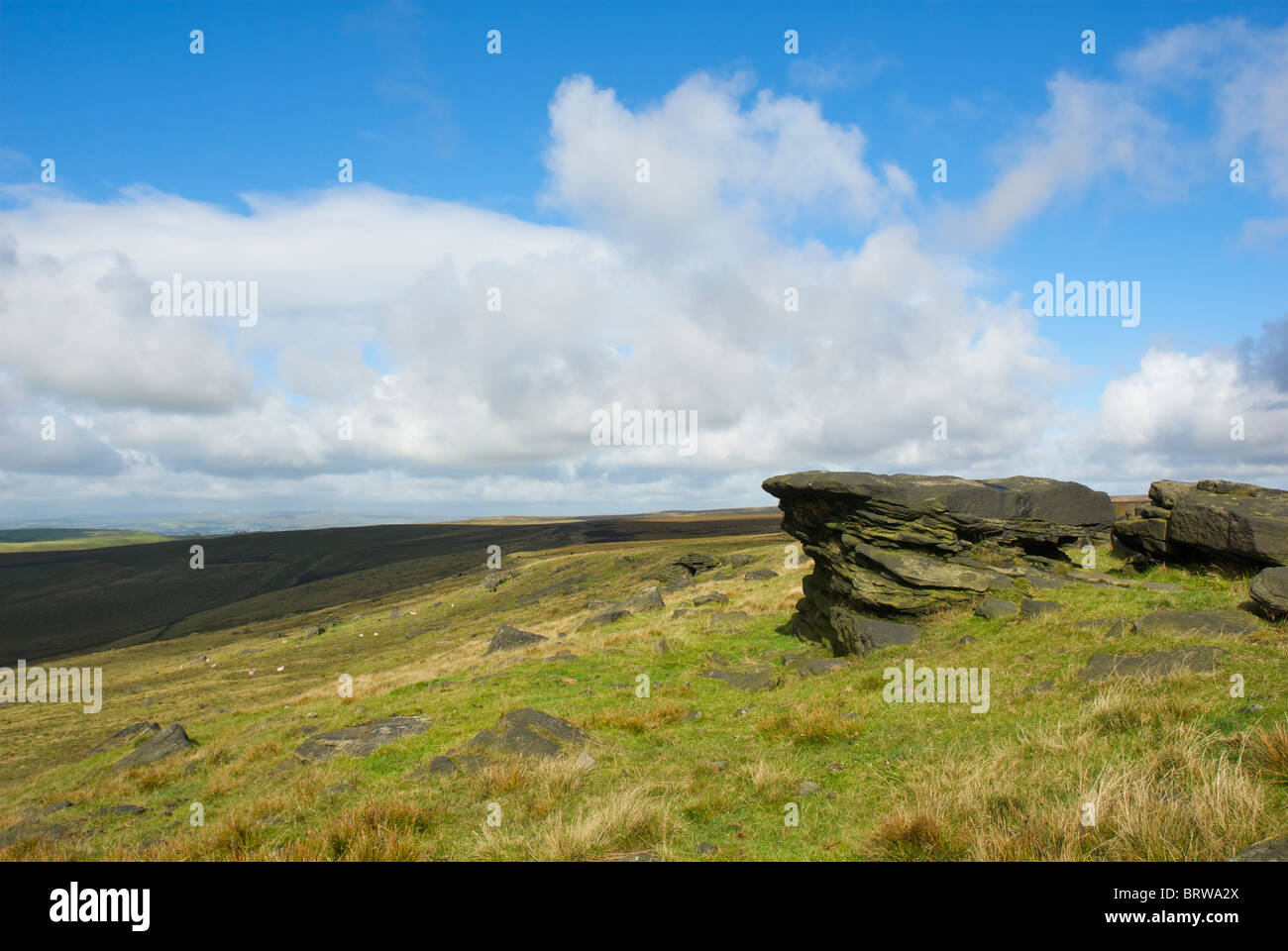The Pennine Way at Standedge, West Yorkshire, England UK Stock Photo ...