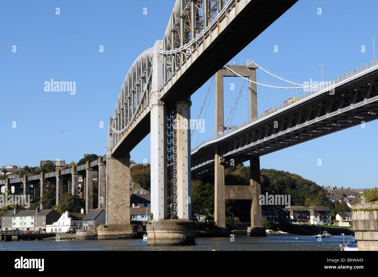 Bridges over the River Tamar Stock Photo - Alamy
