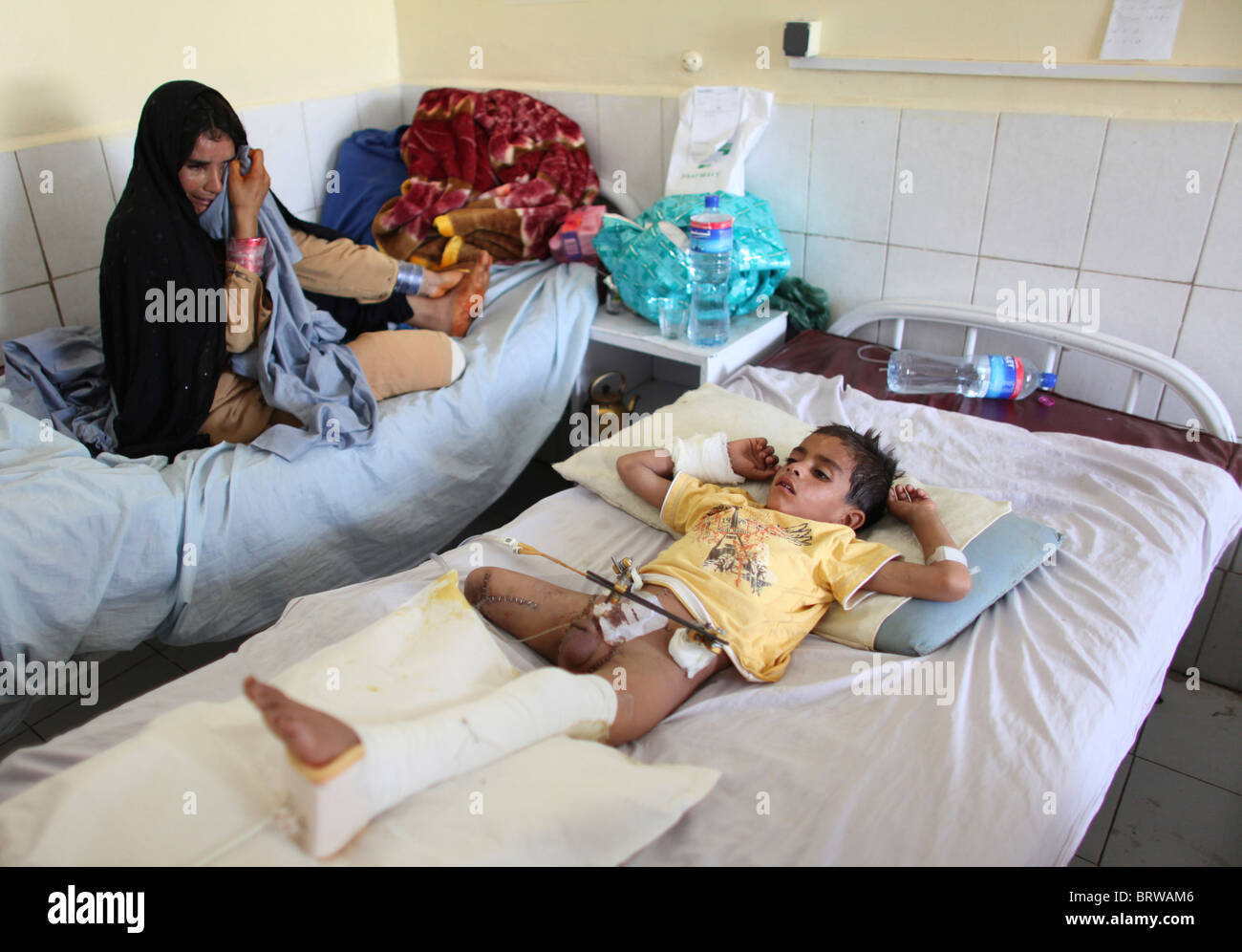 victims of a IED attack in Afghanistan Stock Photo - Alamy