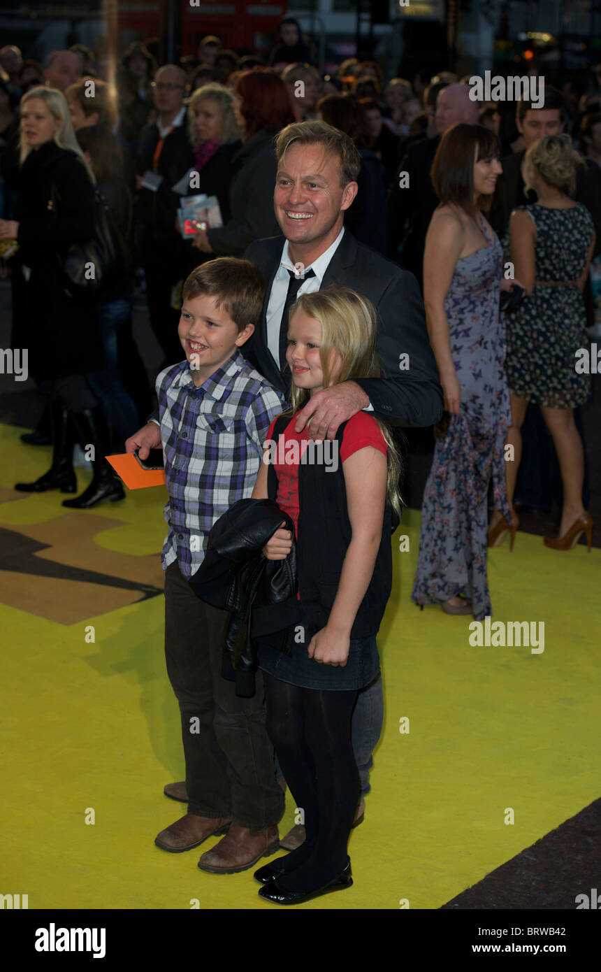 Jason Donovan and his children attend The London Uk Premiere of ...