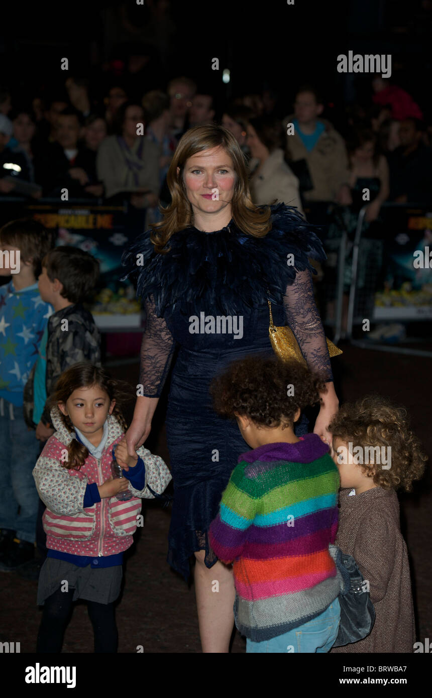 Jessica Hynes and her children attend The European Premiere of ...