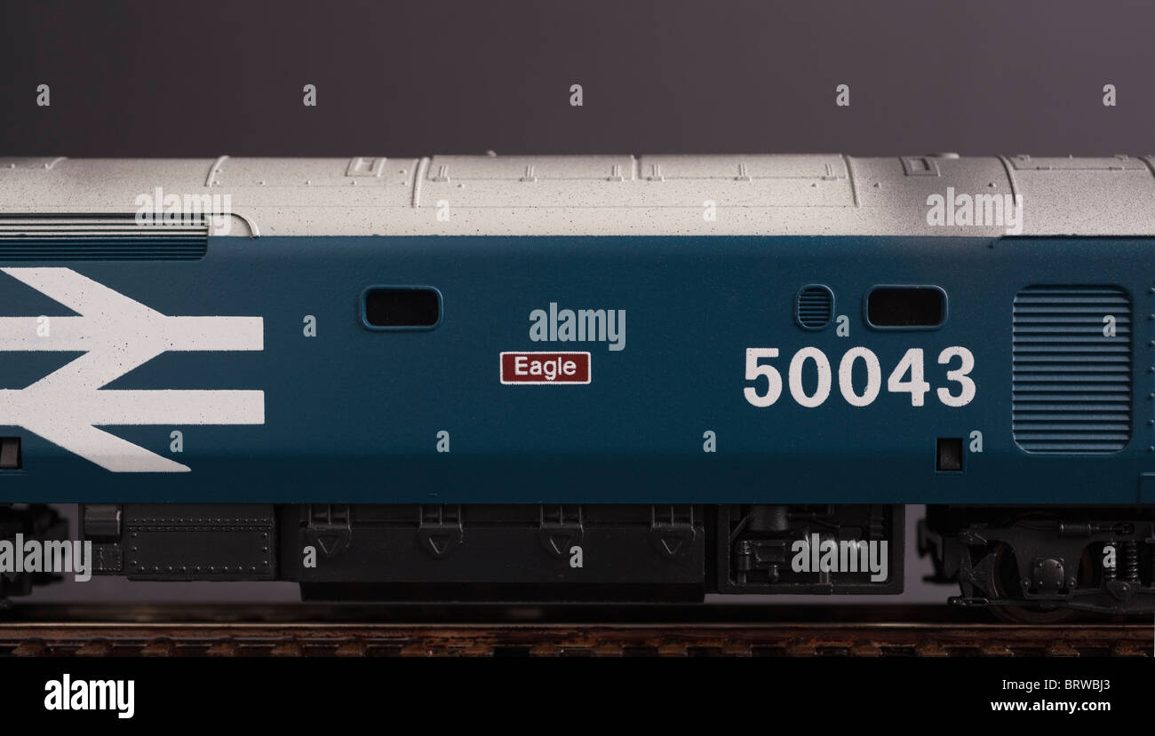 Class 50 Diesel Locomotive, BR Blue Large Logo livery, closeup Stock ...