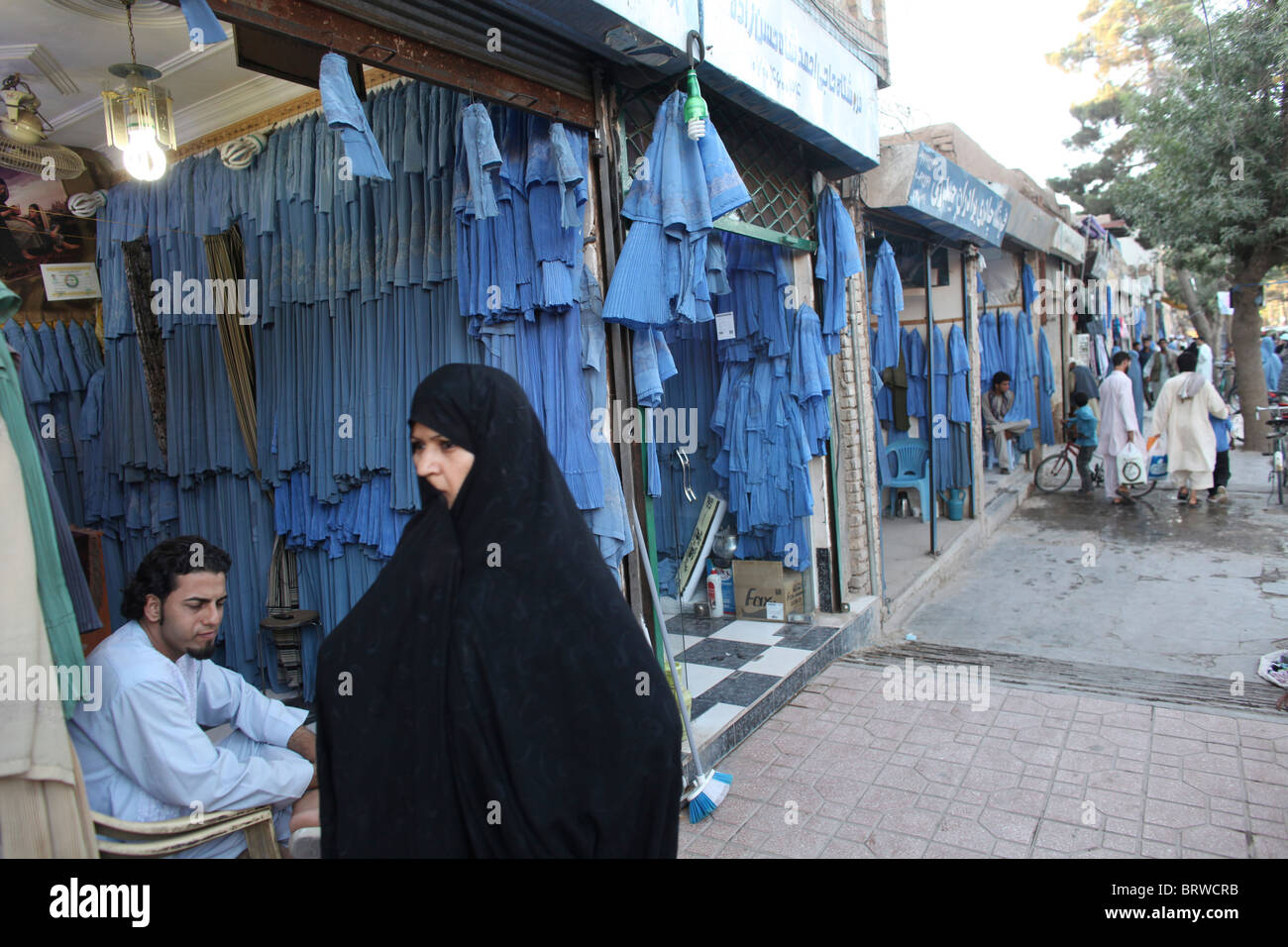 burqa shop in Herat, Afghanistan Stock Photo - Alamy