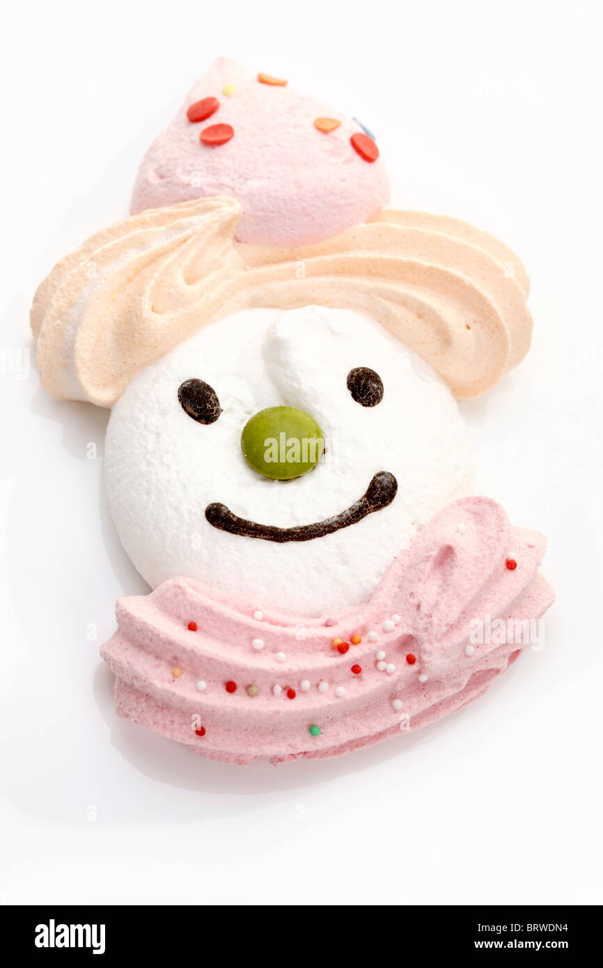 Face made of meringue Stock Photo - Alamy