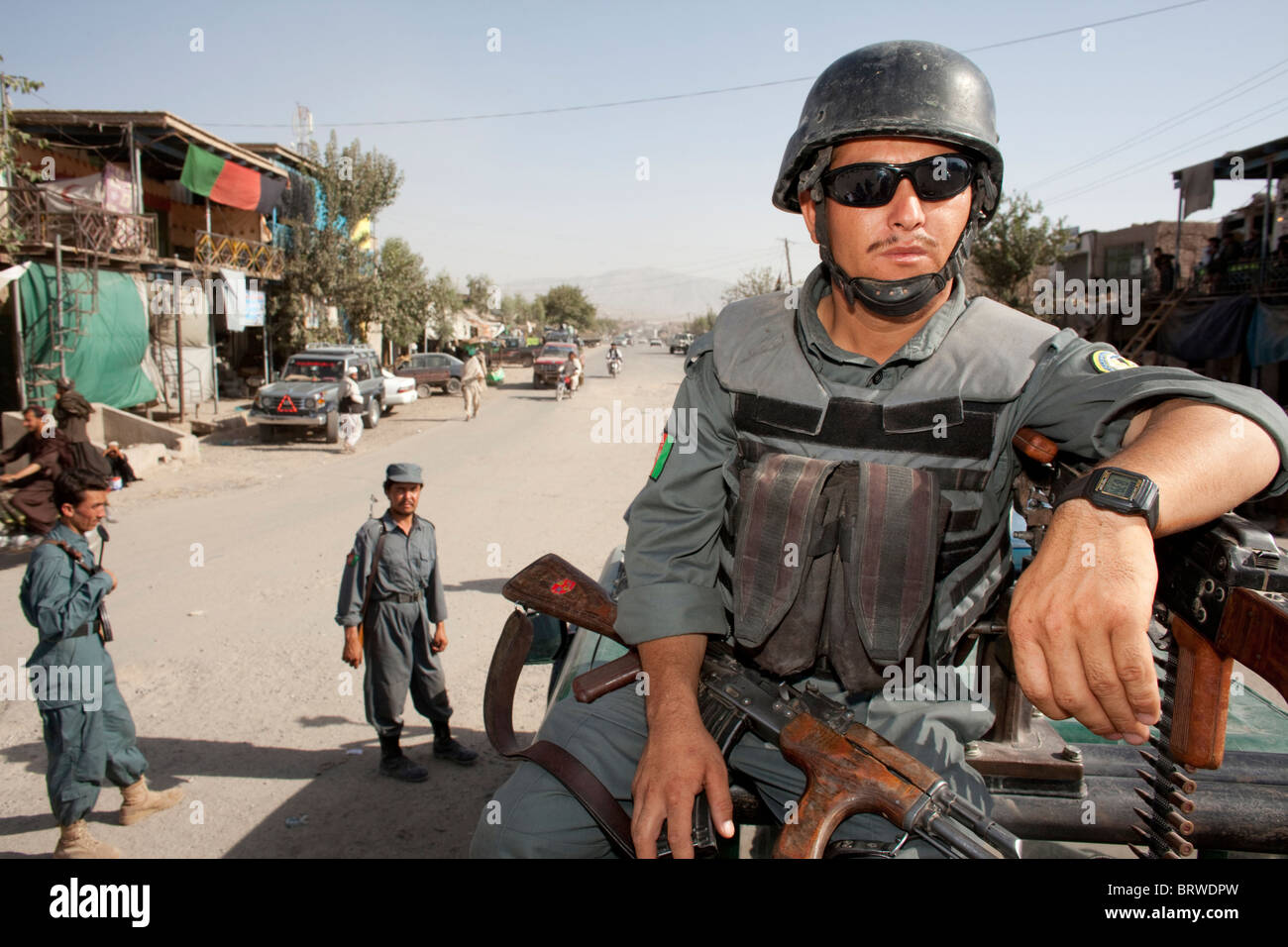 Afghan national Police (ANA) in Uruzgan, Afghanistan Stock Photo - Alamy