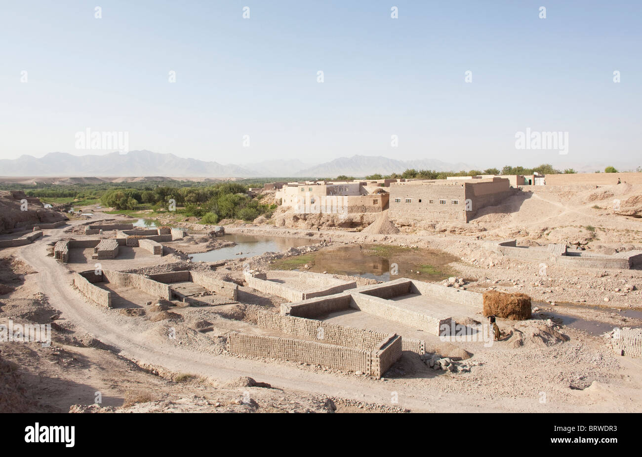 brickfactory in tarin kowt, Afghanistan Stock Photo - Alamy