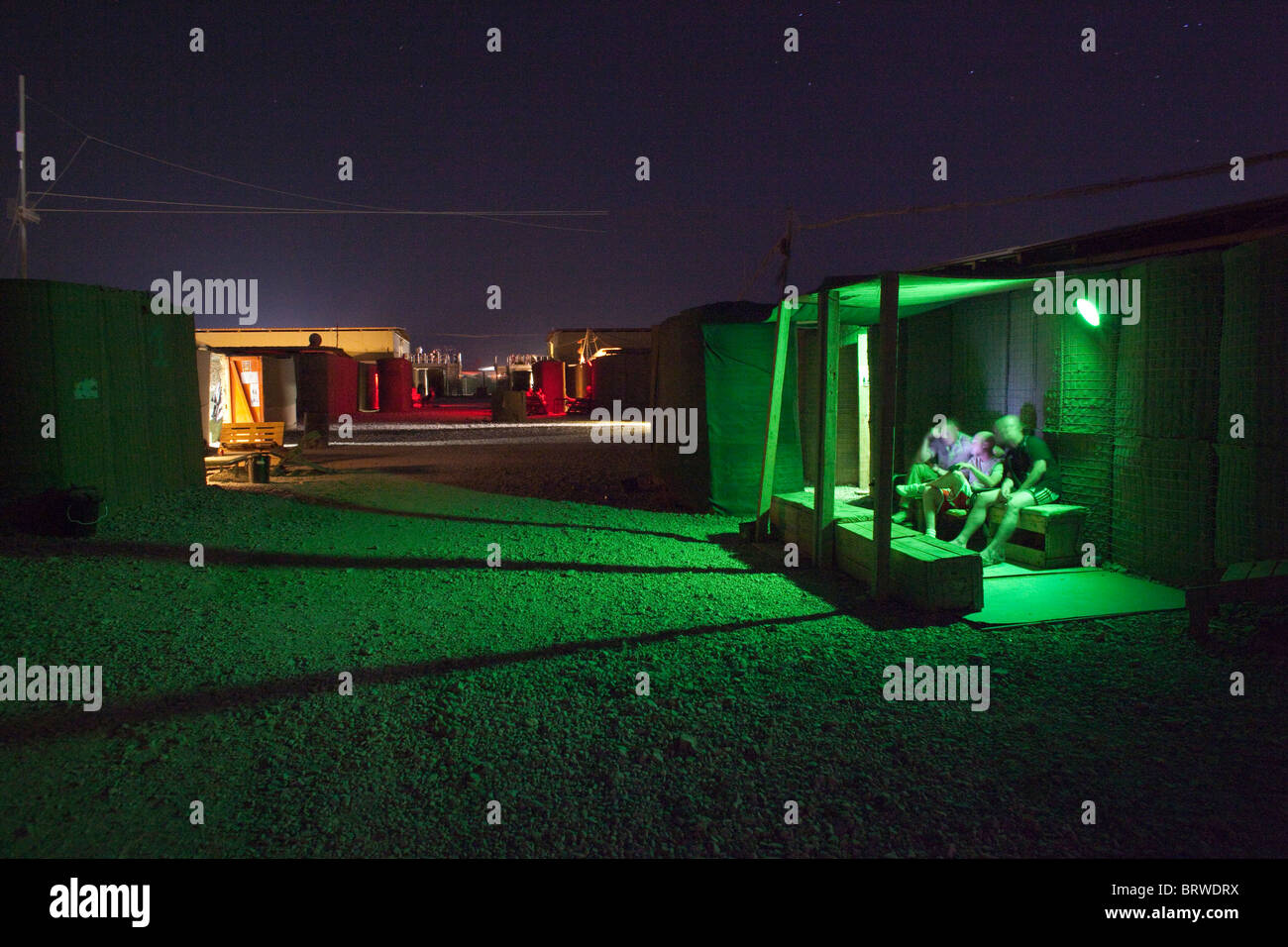 dimmed light in kamp holland (Afghanistan Stock Photo - Alamy