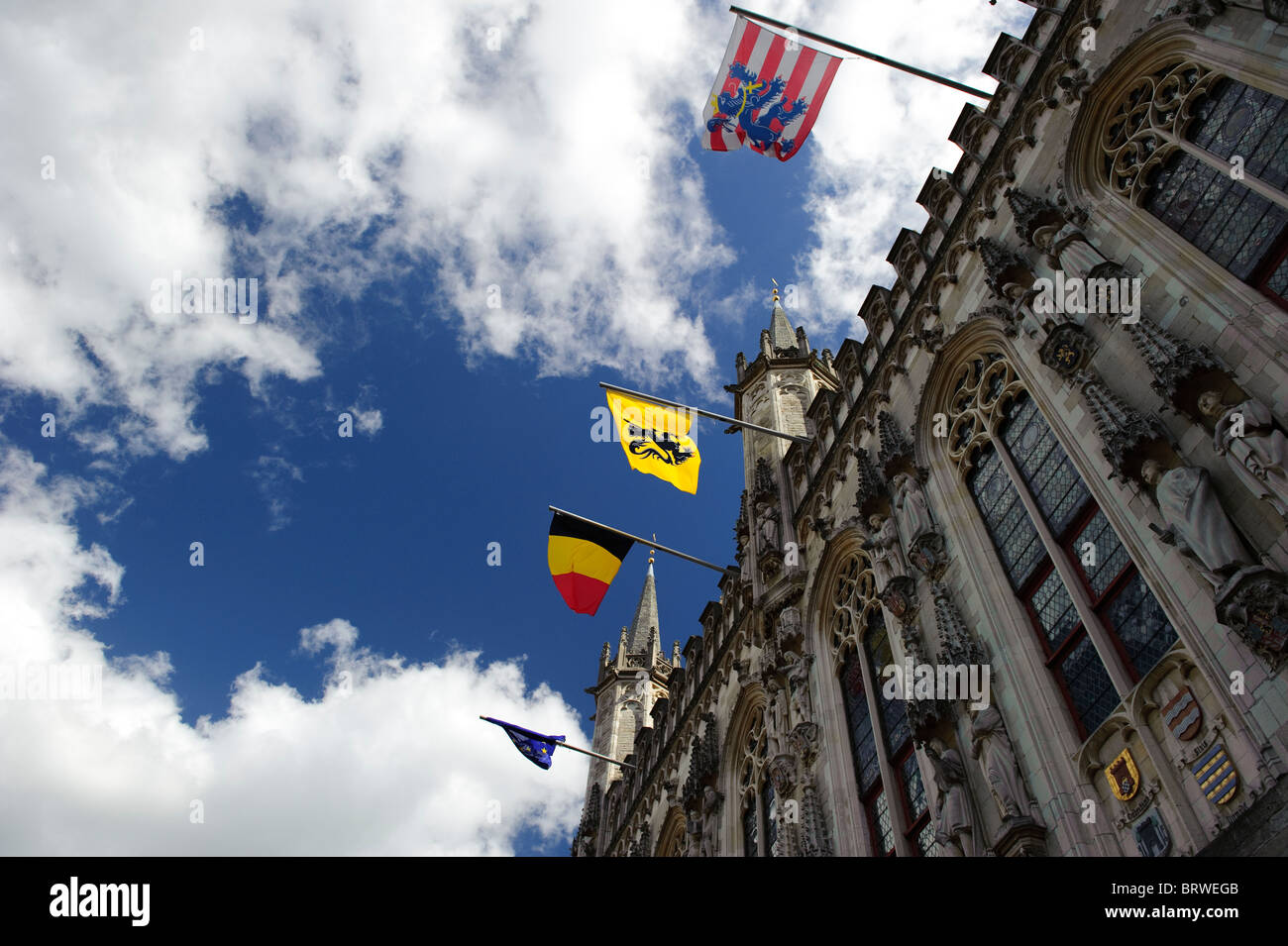 Flags of bruges city hi-res stock photography and images - Alamy