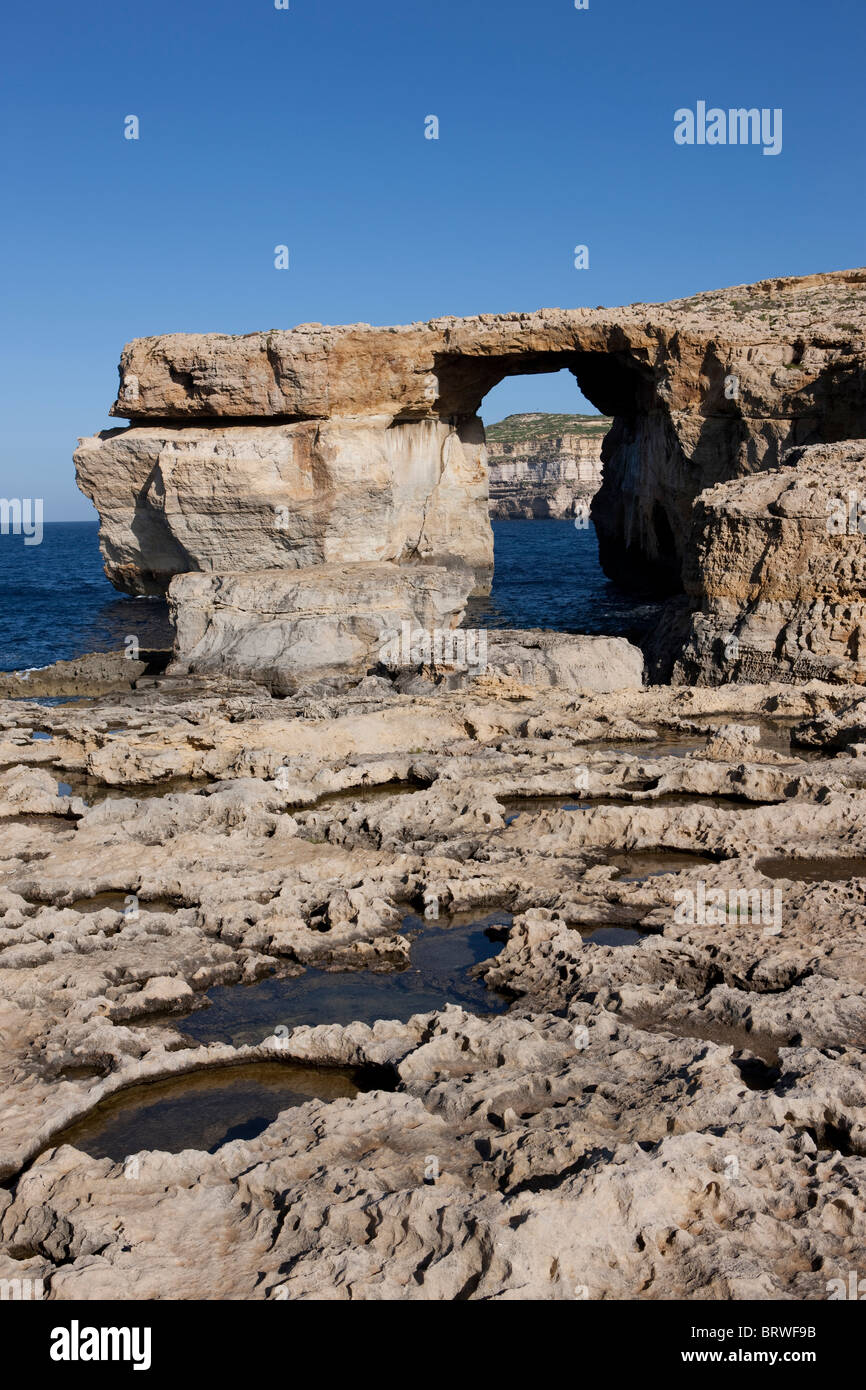 Crocodile Rock and Fungus Rock near San Lawrenz, Gozo, Malta, Europe ...