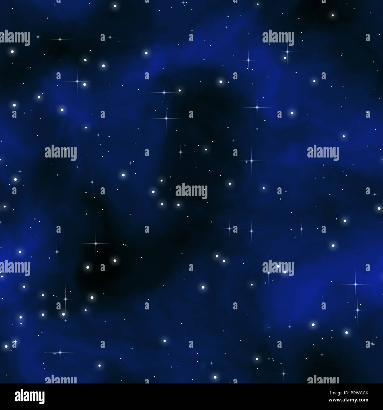 starry sky night with blue light clouds and many stars Stock Photo - Alamy