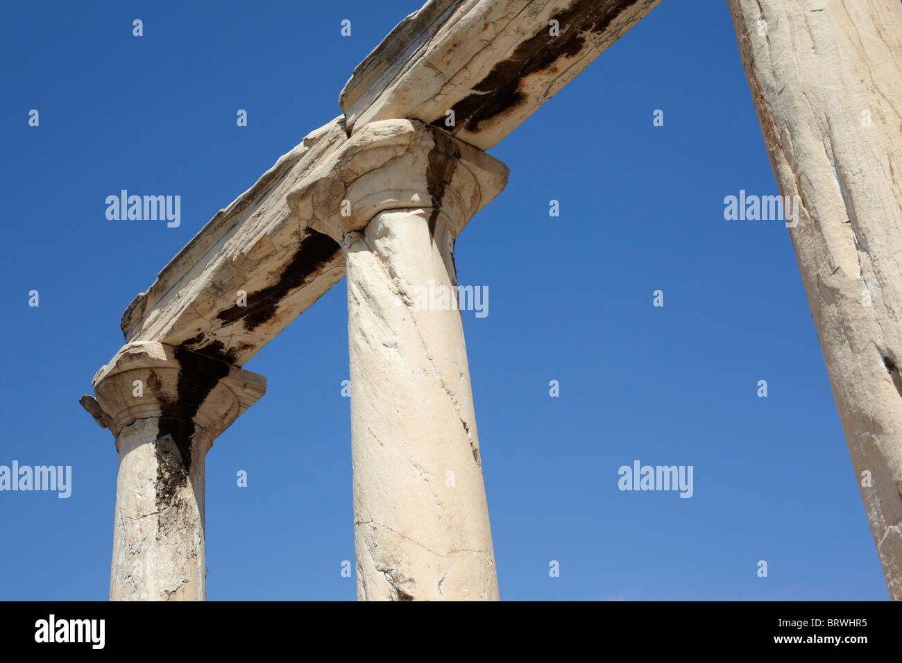 Hadrian's Library Athens Greece Stock Photo - Alamy