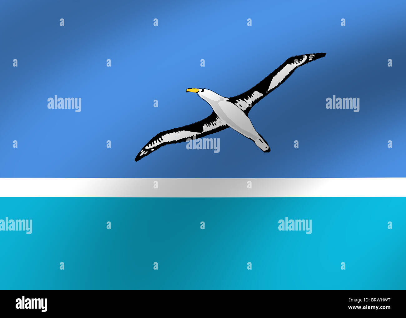 Midway Islands flag Stock Photo - Alamy