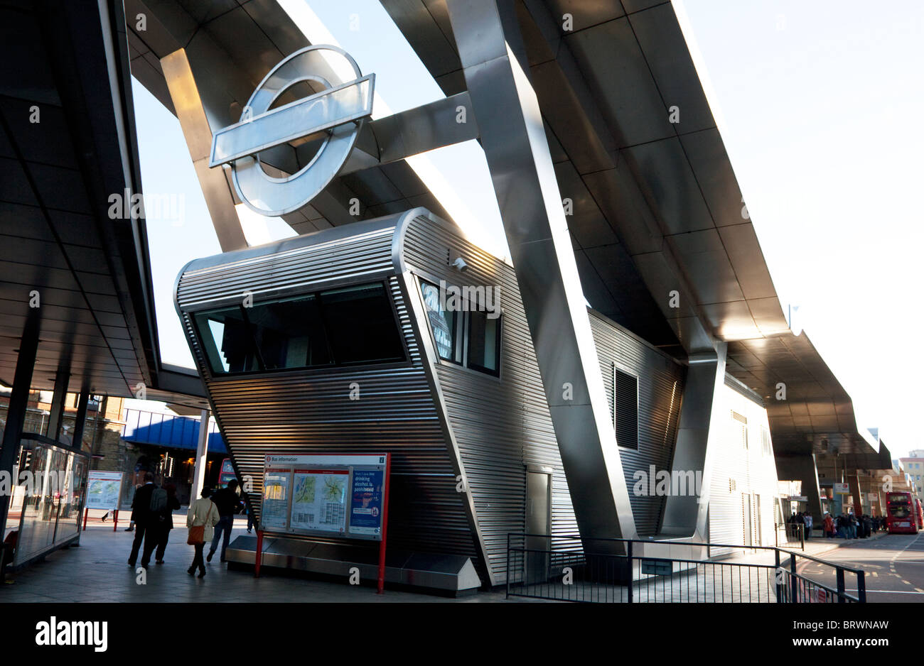 Vauxhall bus station, London Stock Photo - Alamy