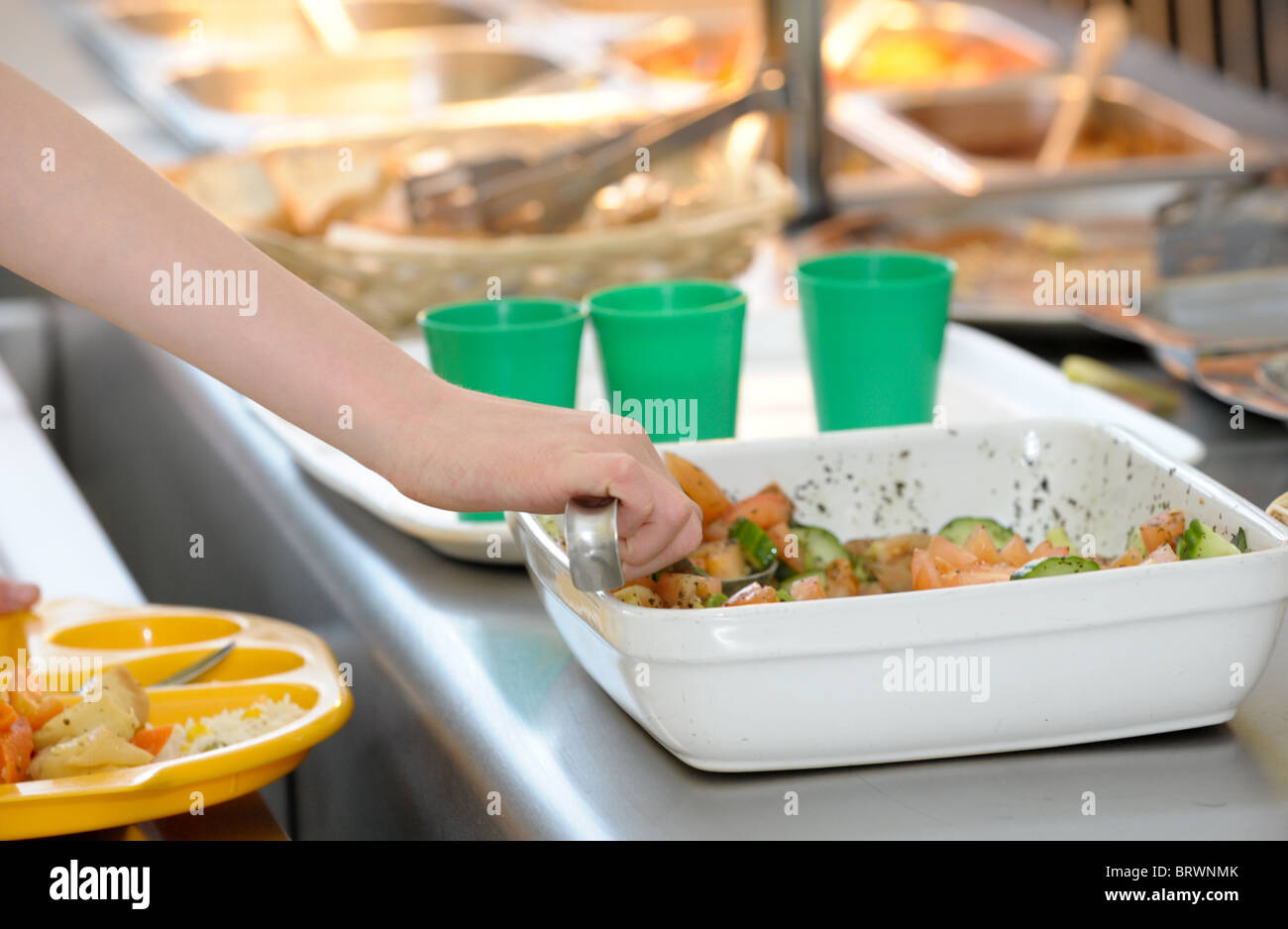 School dinner tray hi-res stock photography and images - Alamy