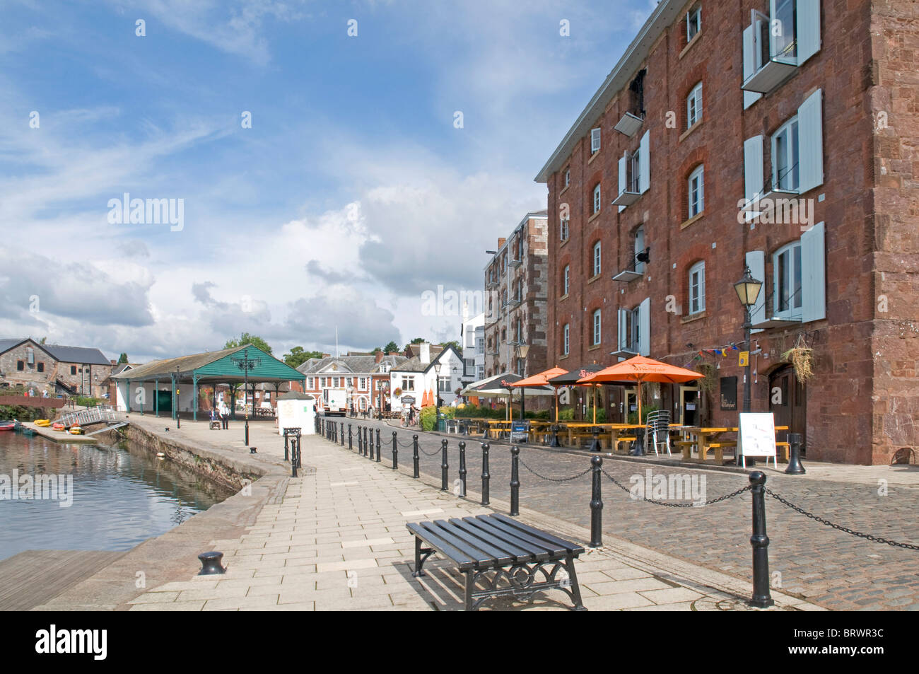 The Quay area beside the River Exe at Exeter Stock Photo - Alamy