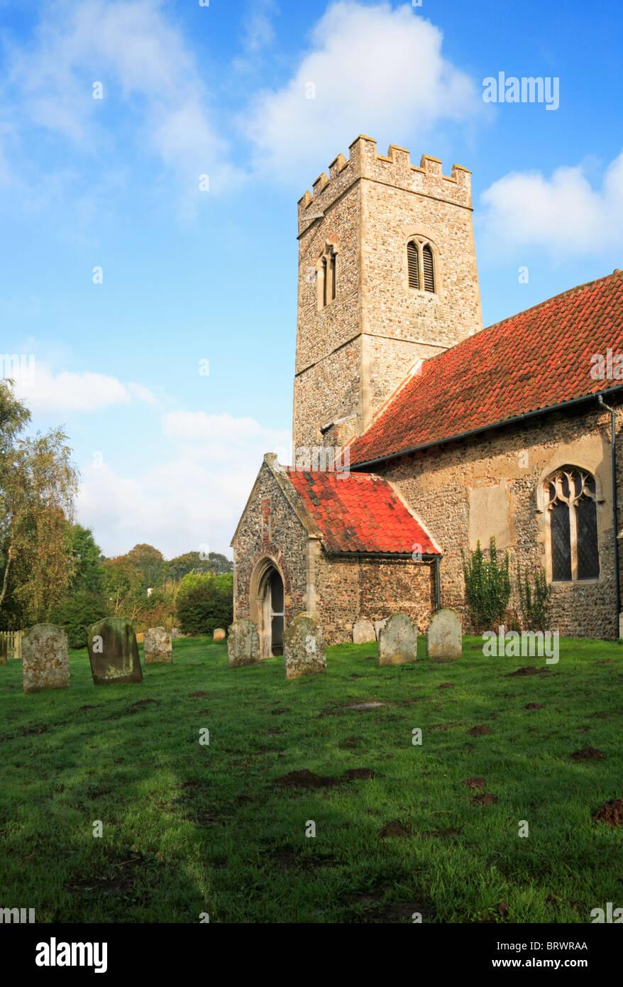 The Church tower and South Porch of the Church of St Peter at ...