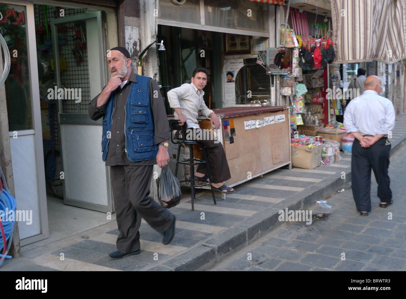 SYRIA Back streets of Old Damascus. PHOTOGRAPH by Sean Sprague Stock ...