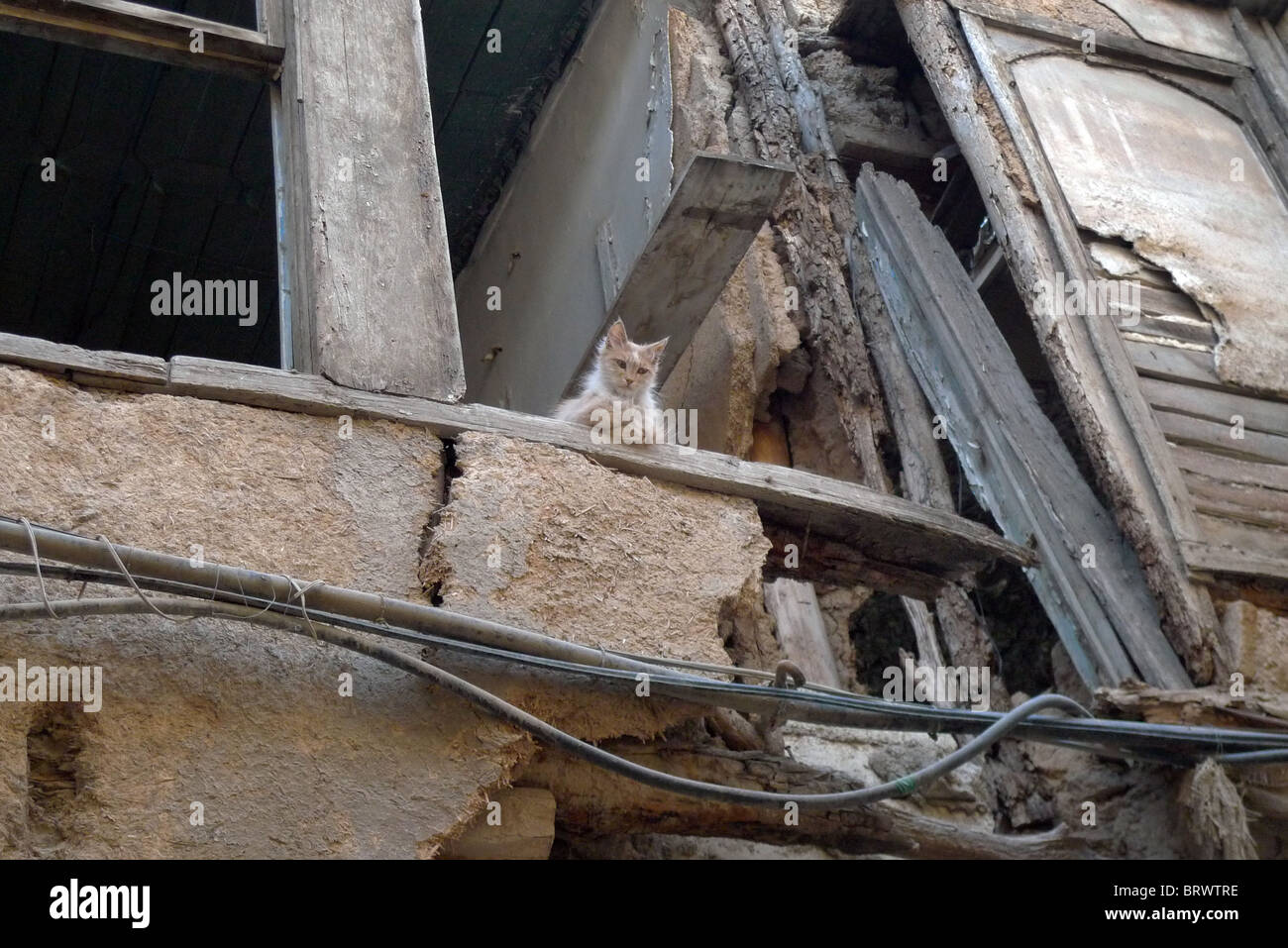 SYRIA Back streets of Old Damascus. PHOTOGRAPH by Sean Sprague Stock ...
