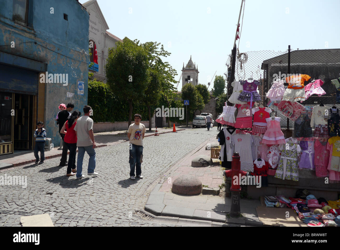 TURKEY Street scene in Kumkapi which used to be the old Armenian ...