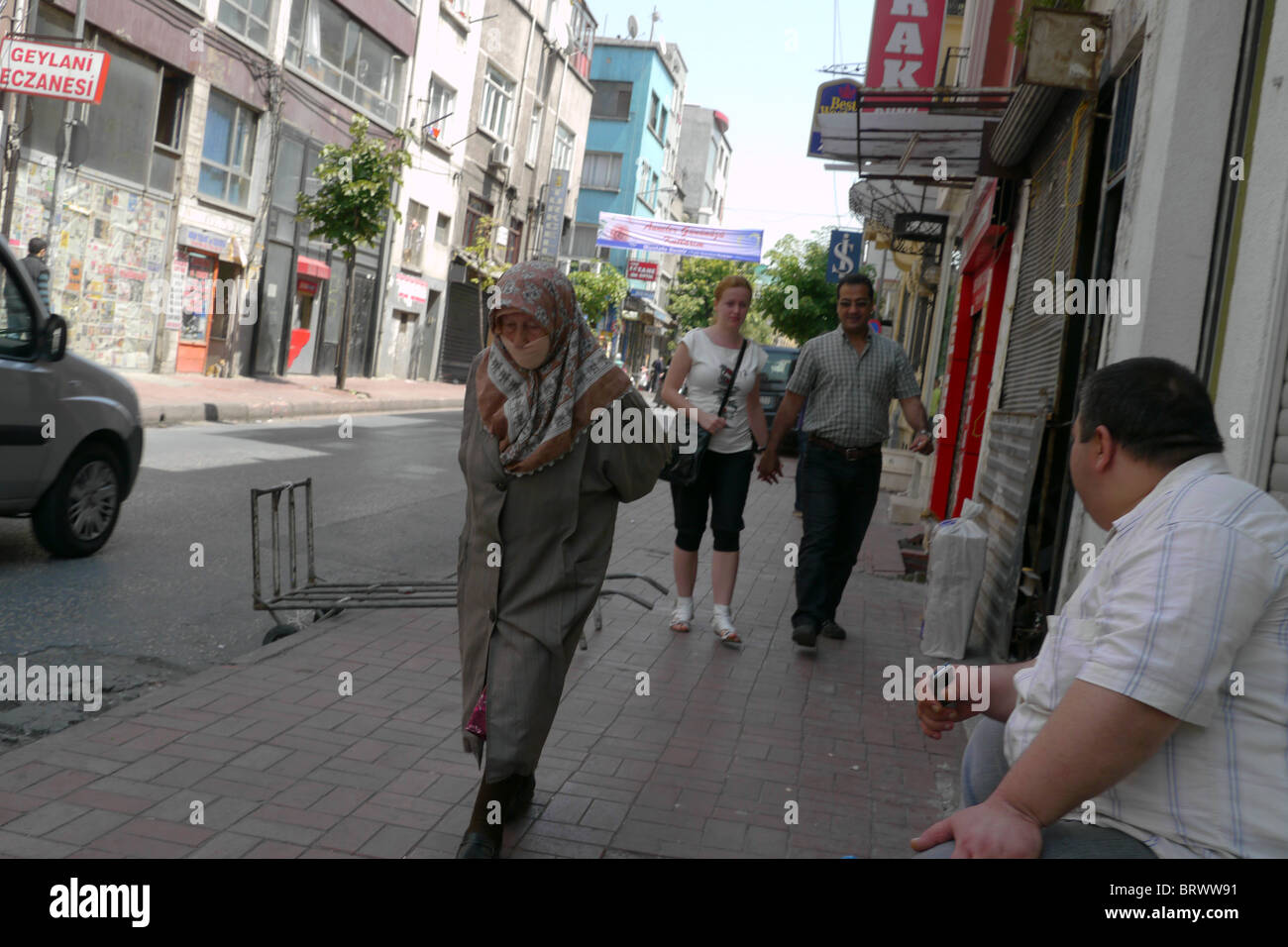 TURKEY Street scene in Kumkapi which used to be the old Armenian ...