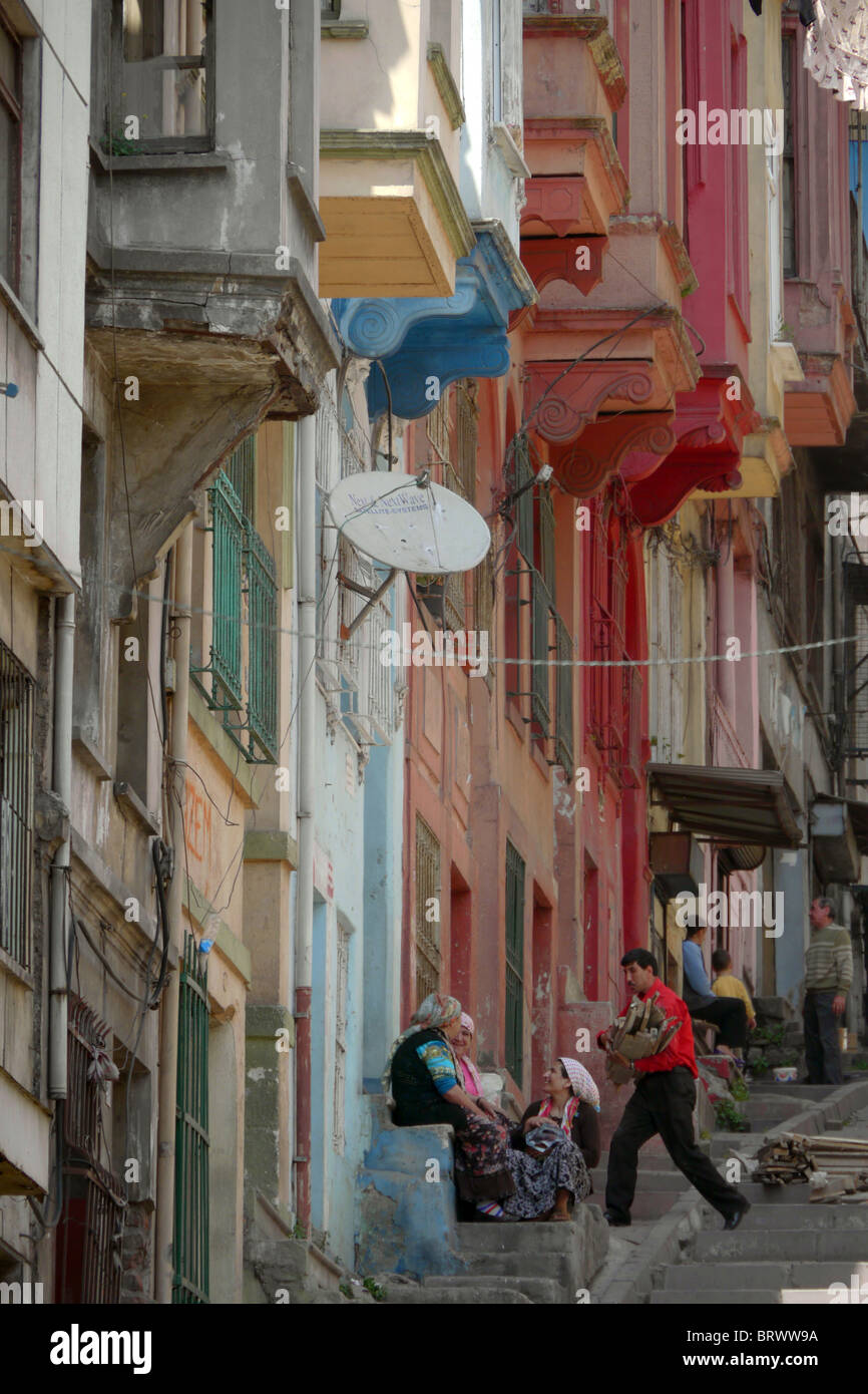 TURKEY Street scene in Kumkapi which used to be the old Armenian ...