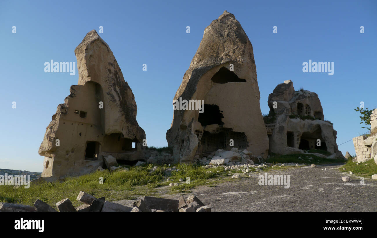 TURKEY Cave dwellings, Goreme, Cappadocia. photo by Sean Sprague Stock ...