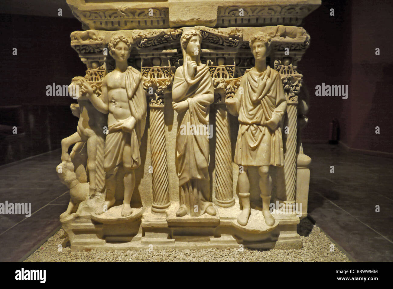 TURKEY Roman marble carvings in the Museum of Archeology, Antakya ...