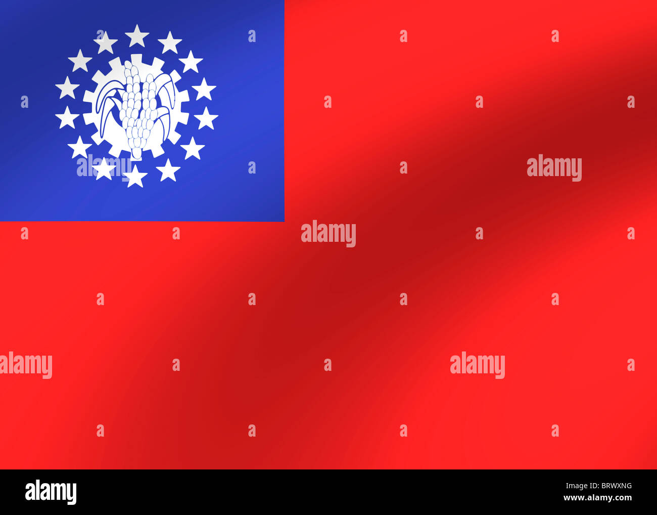 Myanmar flag hi-res stock photography and images - Alamy