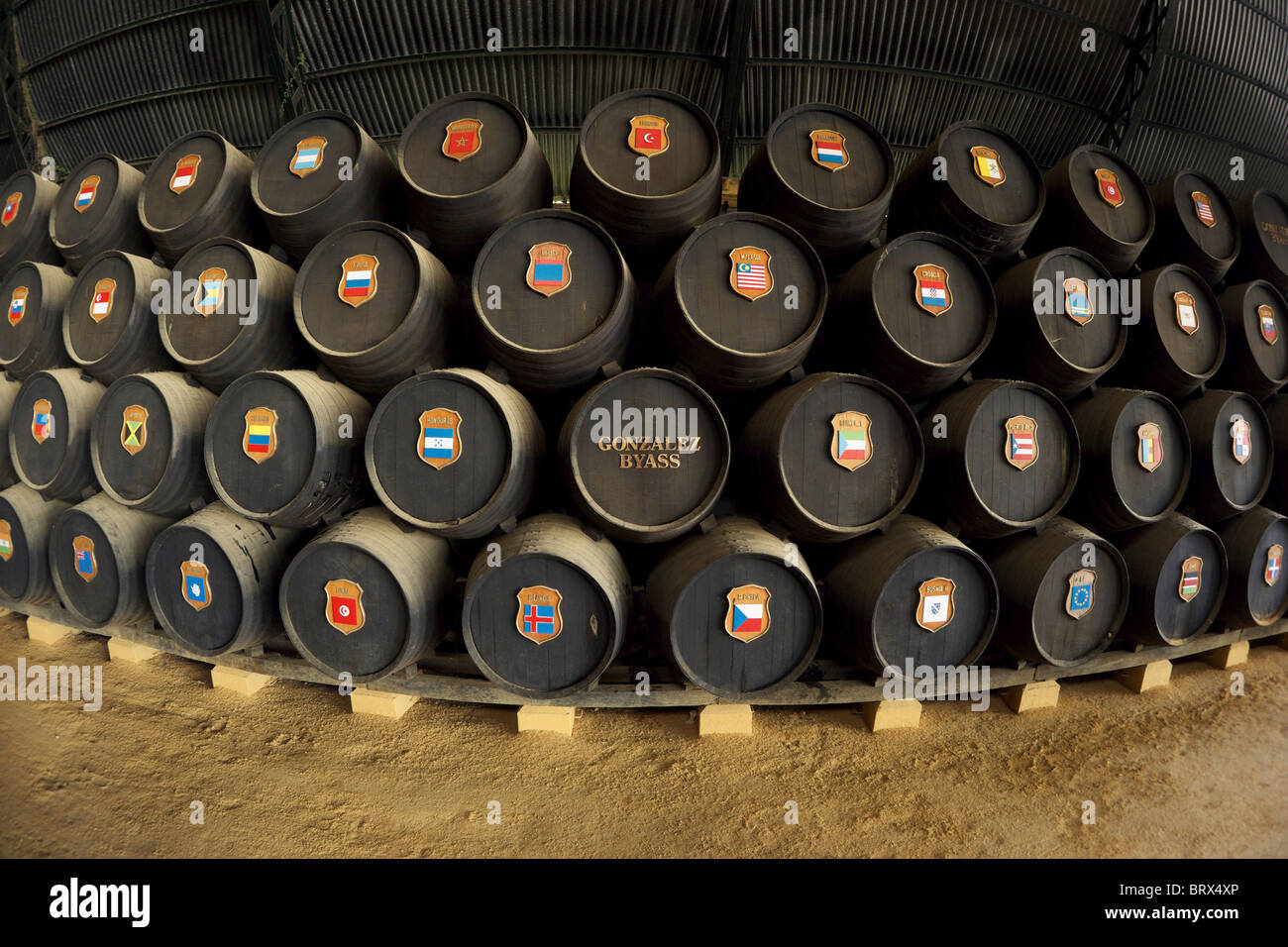 Sherry barrels byass hi-res stock photography and images - Alamy