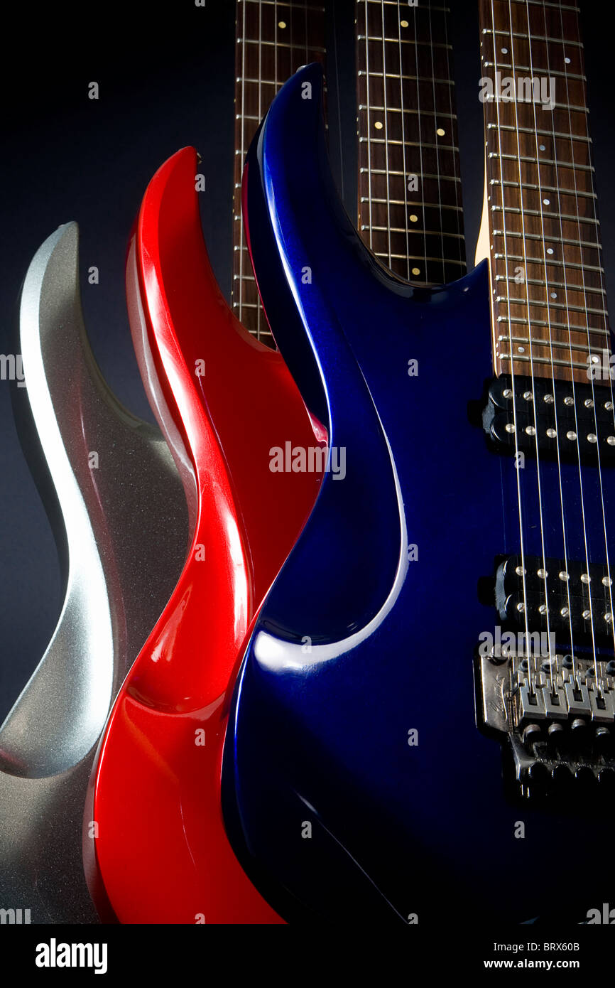 3 guitars hi-res stock photography and images - Alamy