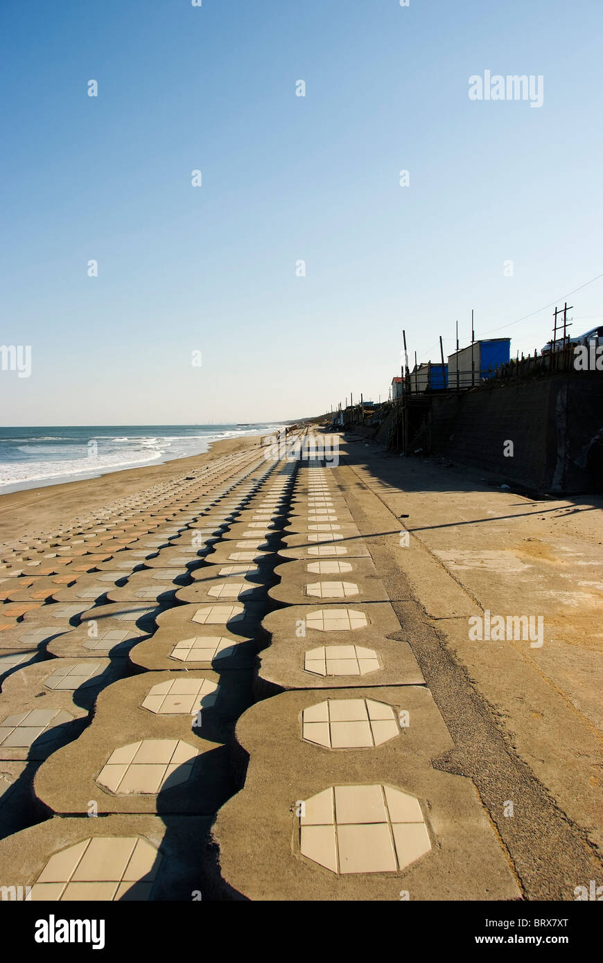 Stone Steps at Beach Stock Photo - Alamy