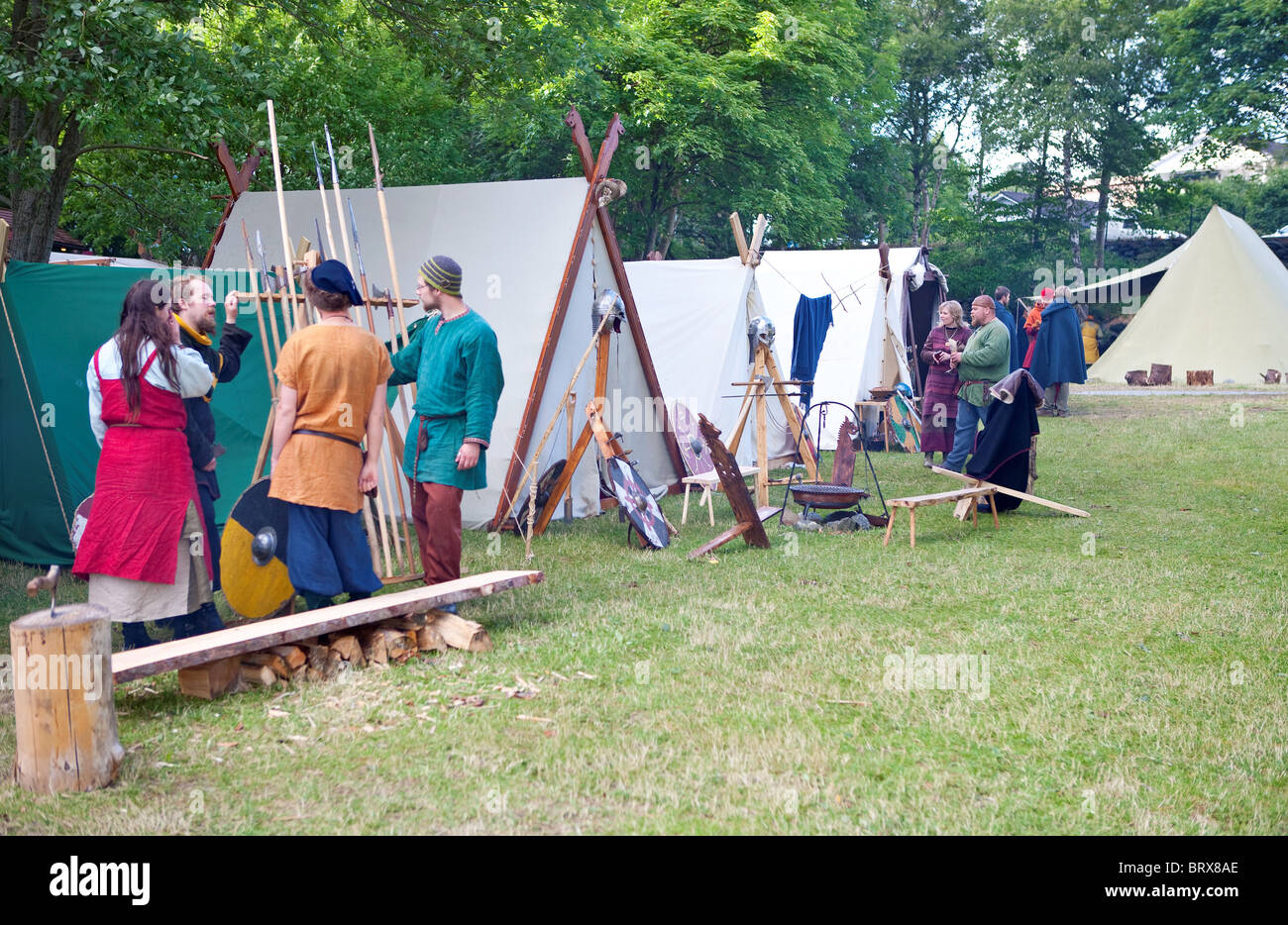 Viking market at Hafrsfjord. Tent, history. Stavanger, Rogaland, Norway ...