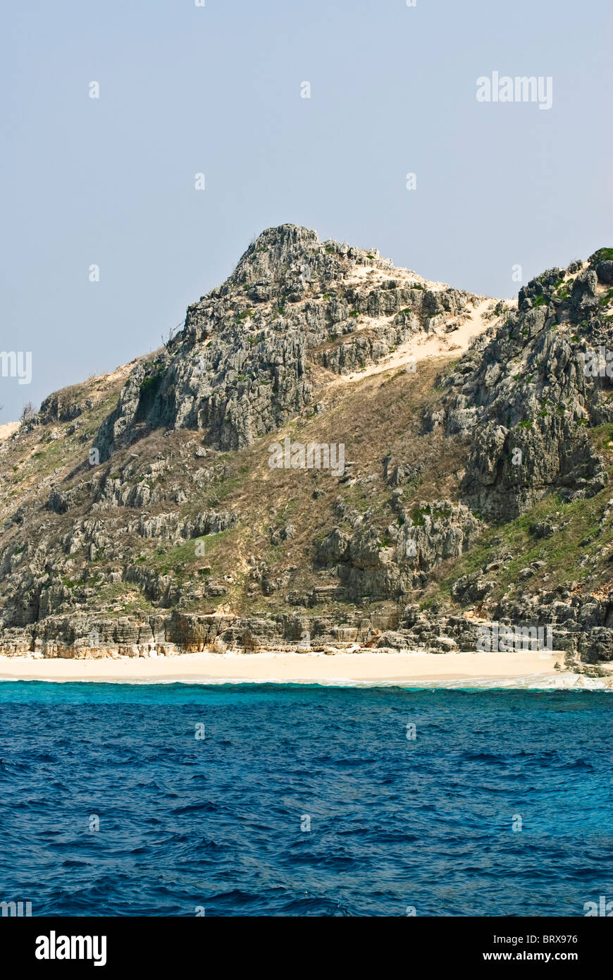 Rocky Cliffs Near Beach Stock Photo - Alamy